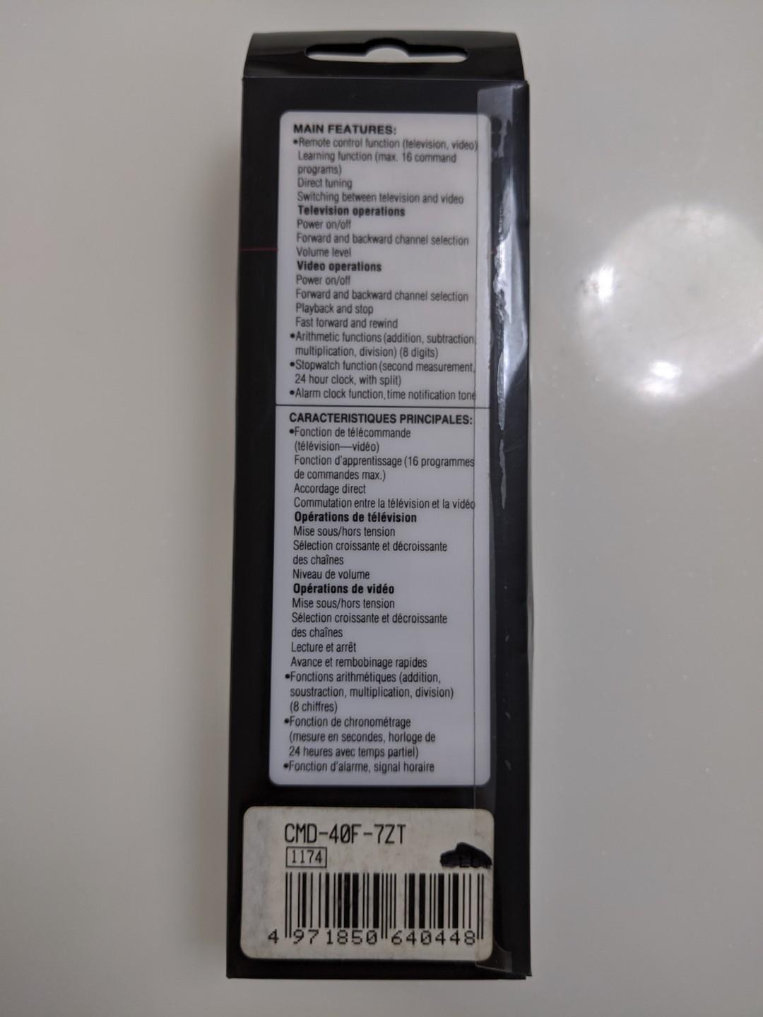 Vintage Casio CMD-40F 7ZT in Original Box, Wrist Remote Controller, 興趣及 ...