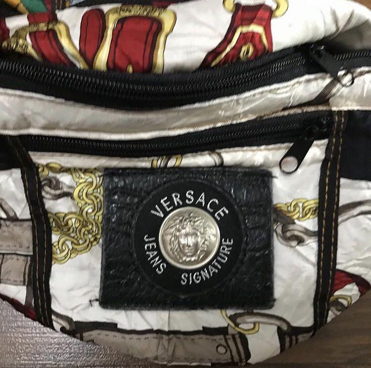 Versace Vintage Upcycled Fanny Pack, Men's Fashion, Bags & Wallets ...