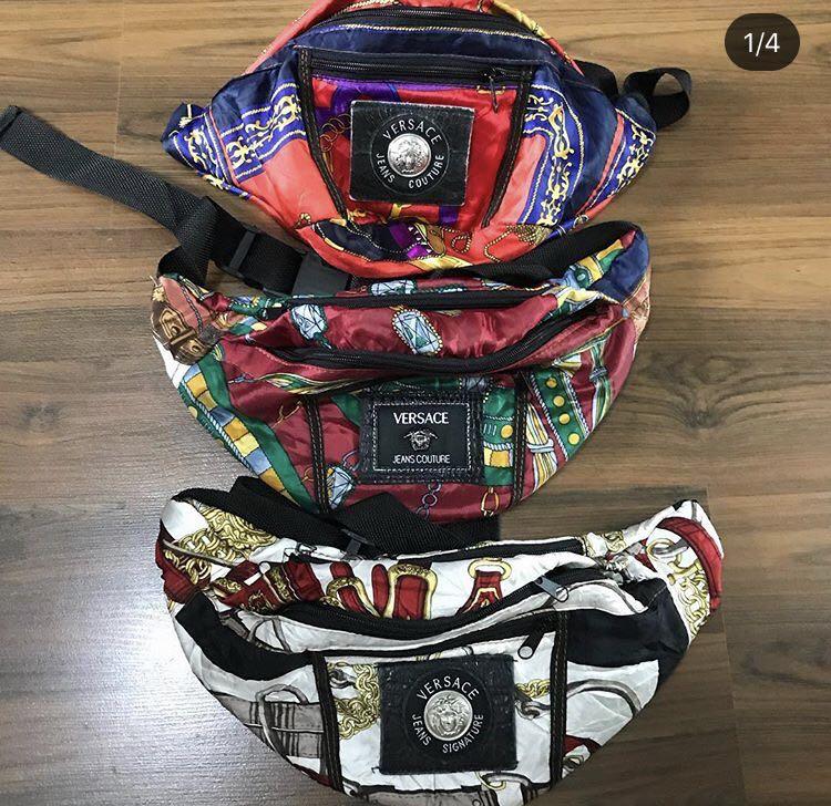 Versace Vintage Upcycled Fanny Pack, Men's Fashion, Bags & Wallets ...