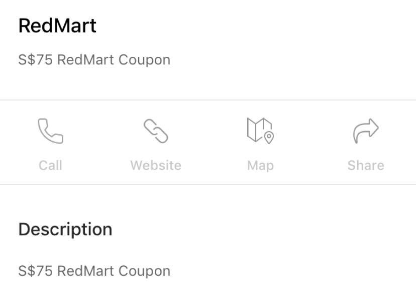 $75 RedMart Voucher, Everything Else on Carousell