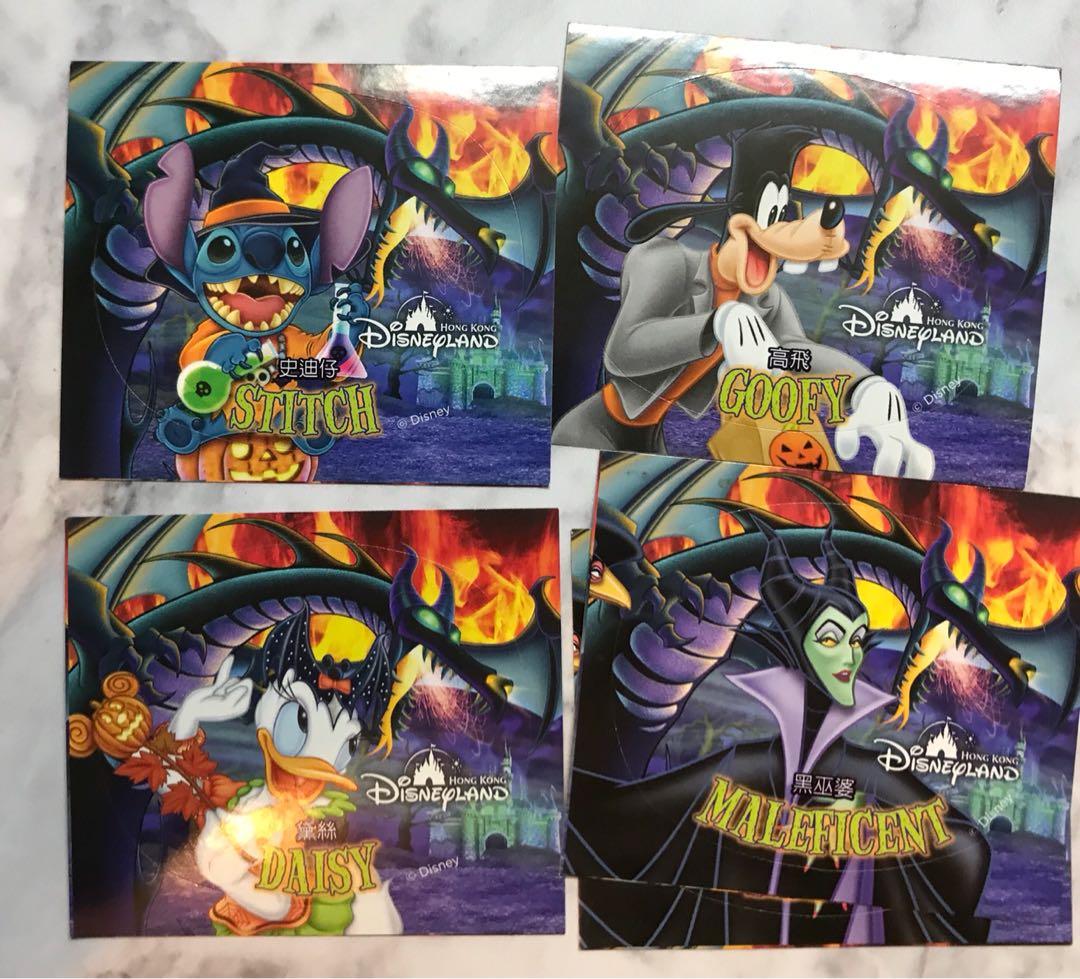 香港迪士尼貼紙 舊款 mickey minnie pluto piglet sulley daisy nemo jessie princess ...