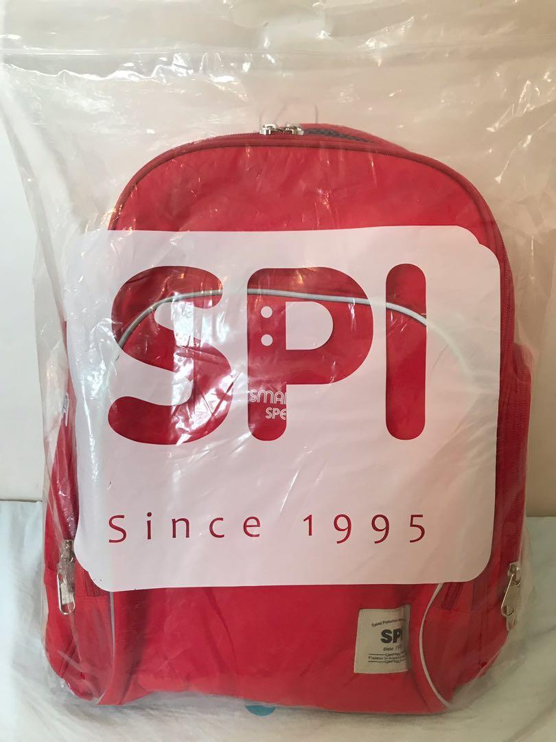 全新 SPI 書包 紅色 大碼 L size red School Bag , 名牌, 手袋及銀包 - Carousell