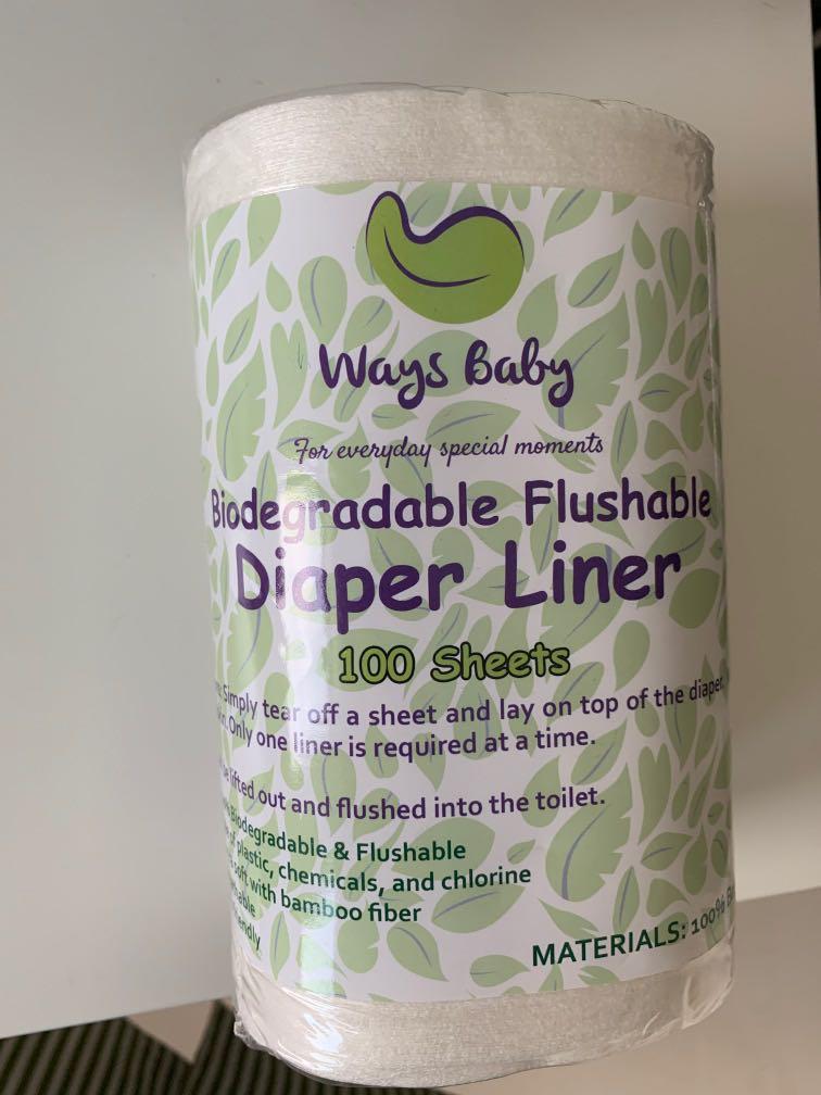 biodegradable flushable diaper liner, Babies & Kids, Bathing & Changing ...