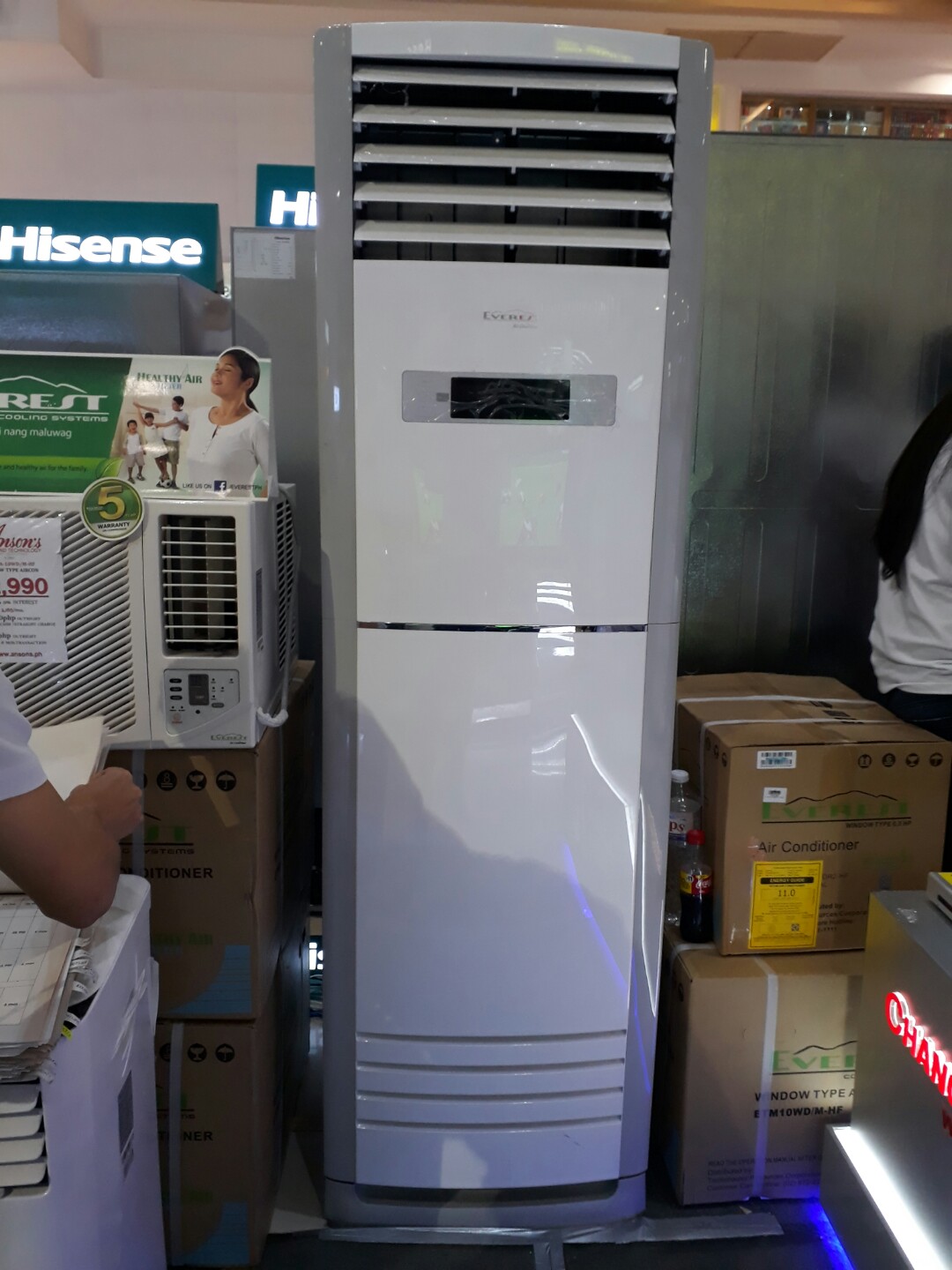 Everest Floor Standing Aircon Inverter and Non-Inverter 3tr 5tr, TV ...