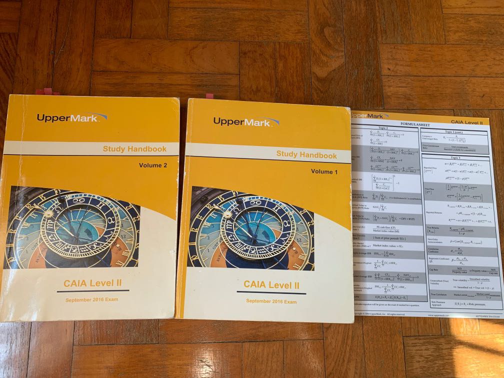 CAIA Level 2 UpperMark study notes and quick sheet, 2016 Edition ...