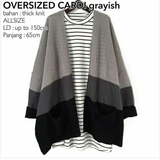 Cardi oversize pastel, Fesyen Wanita, Pakaian Wanita, Baju Luaran di Carousell