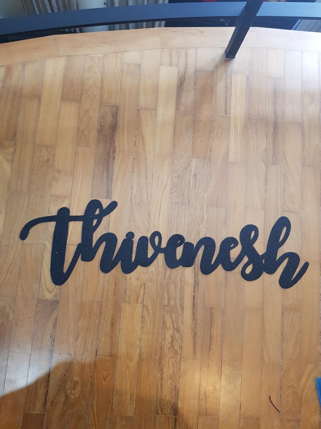 Customised Calligraphy name cutout, Hobbies & Toys, Stationery & Craft ...