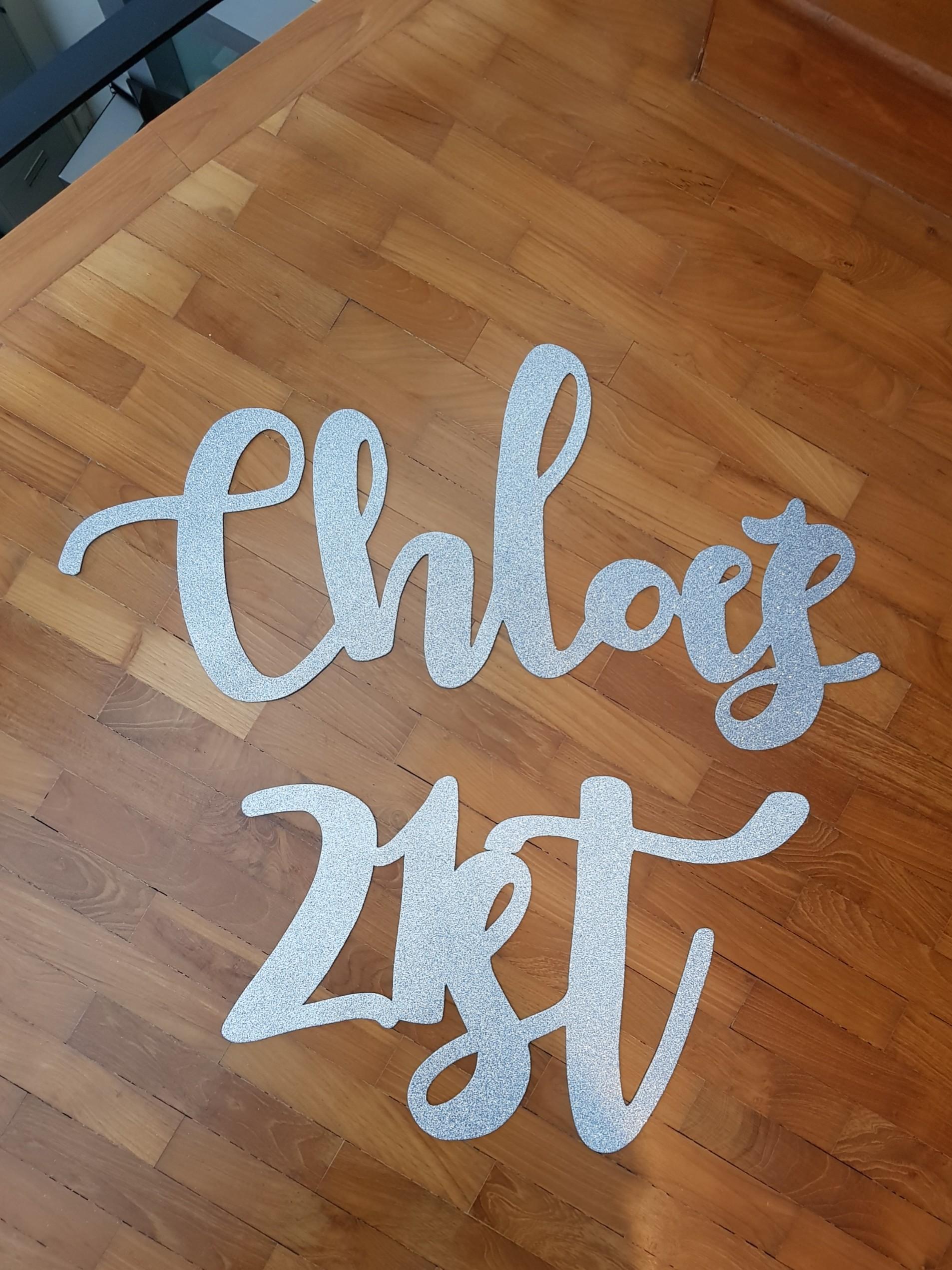 Customised Calligraphy name cutout, Hobbies & Toys, Stationery & Craft ...