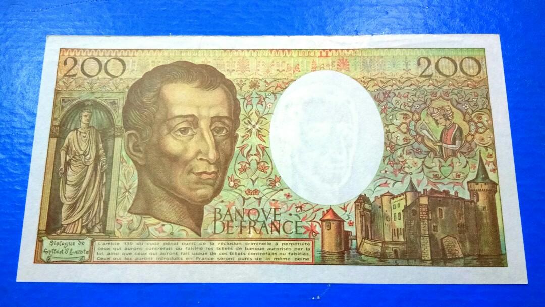 Euro France 200 Dollar Banqve de France T.146 Original 100% Old ...