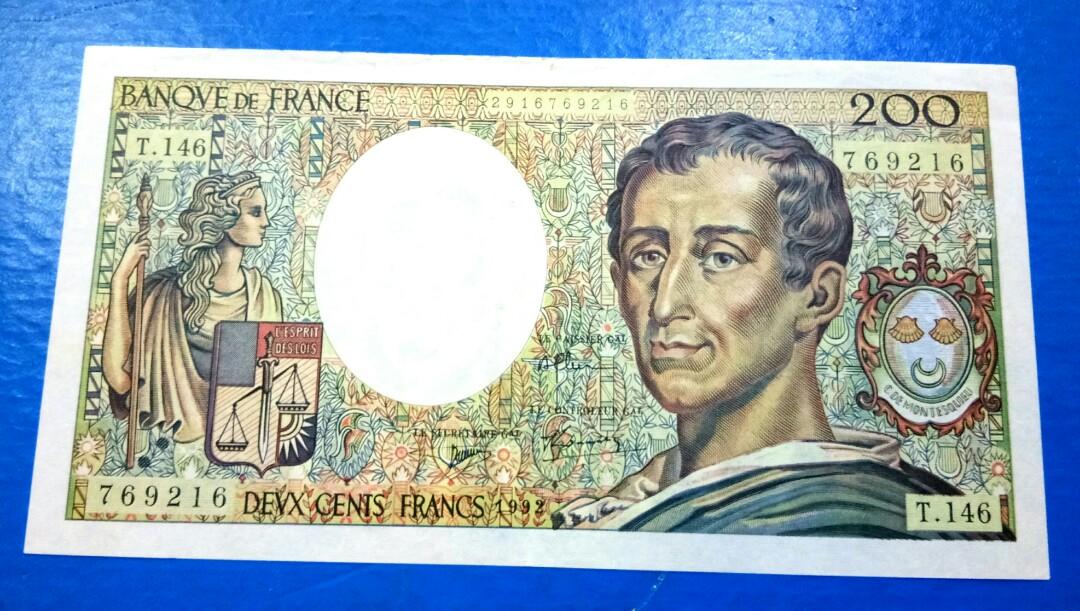 Euro France 200 Dollar Banqve de France T.146 Original 100% Old ...