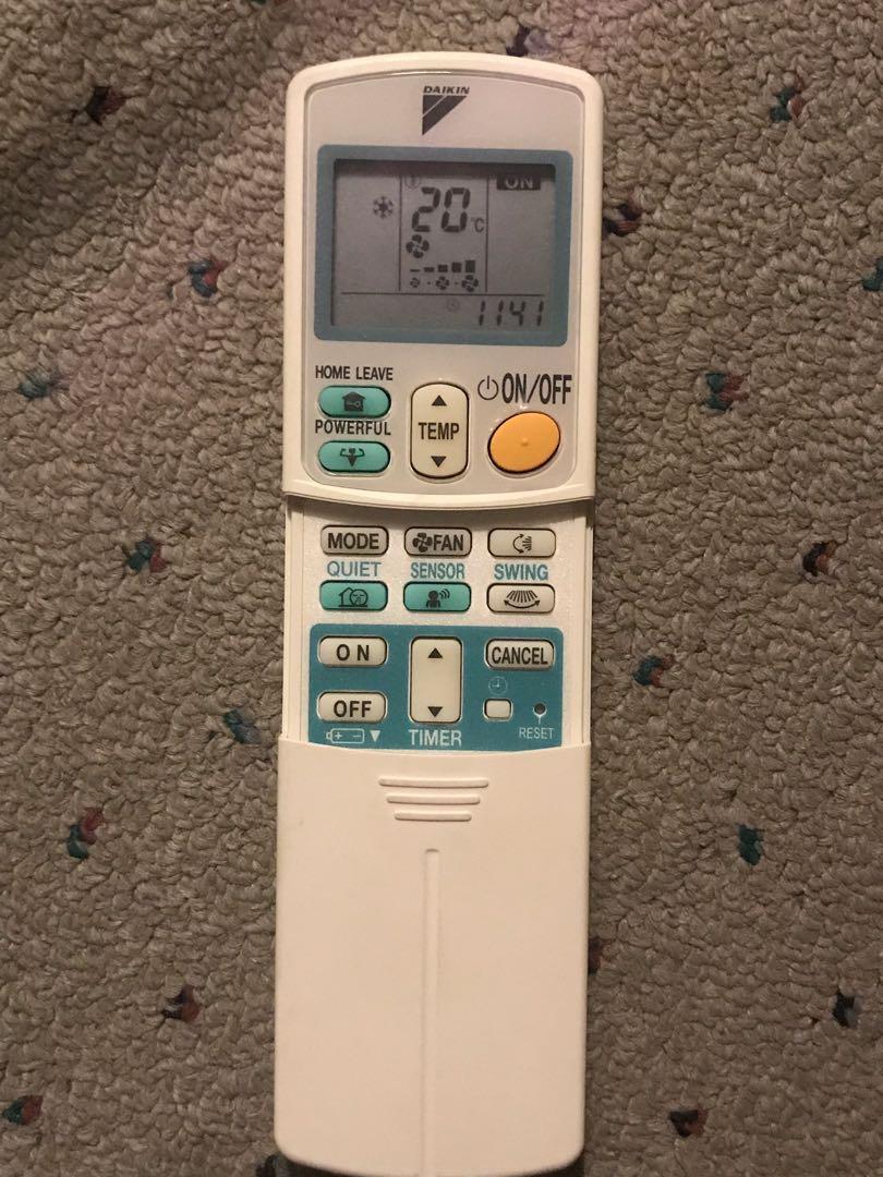 Genuine Original Daikin Aircon Remote Control ARC433B71 / ARC433871, TV ...