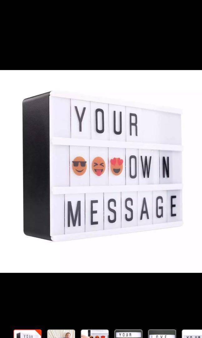 Led letter box, Furniture & Home Living, Lighting & Fans, Lighting on ...