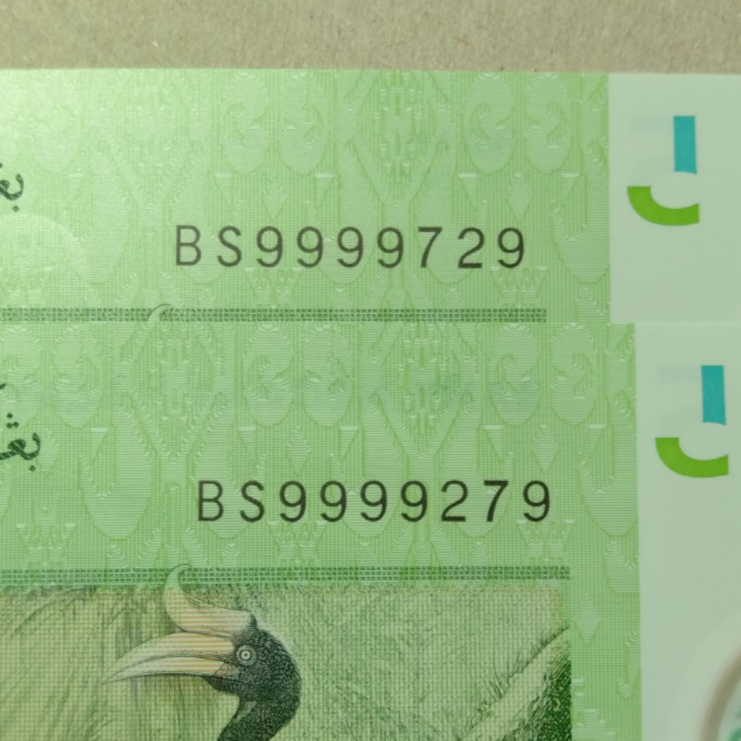 Malaysia RM5 MBI 9 head 9 tail fancy serial number notes, Hobbies ...