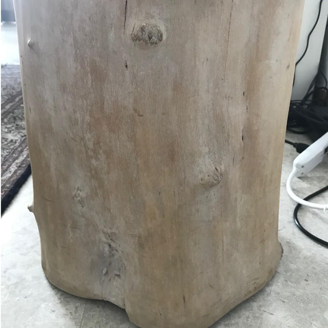 Natural Wood Stand, Furniture & Home Living, Furniture, Tables & Sets ...