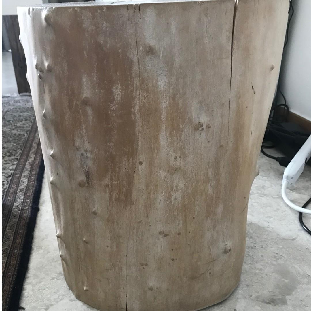Natural Wood Stand, Furniture & Home Living, Furniture, Tables & Sets ...