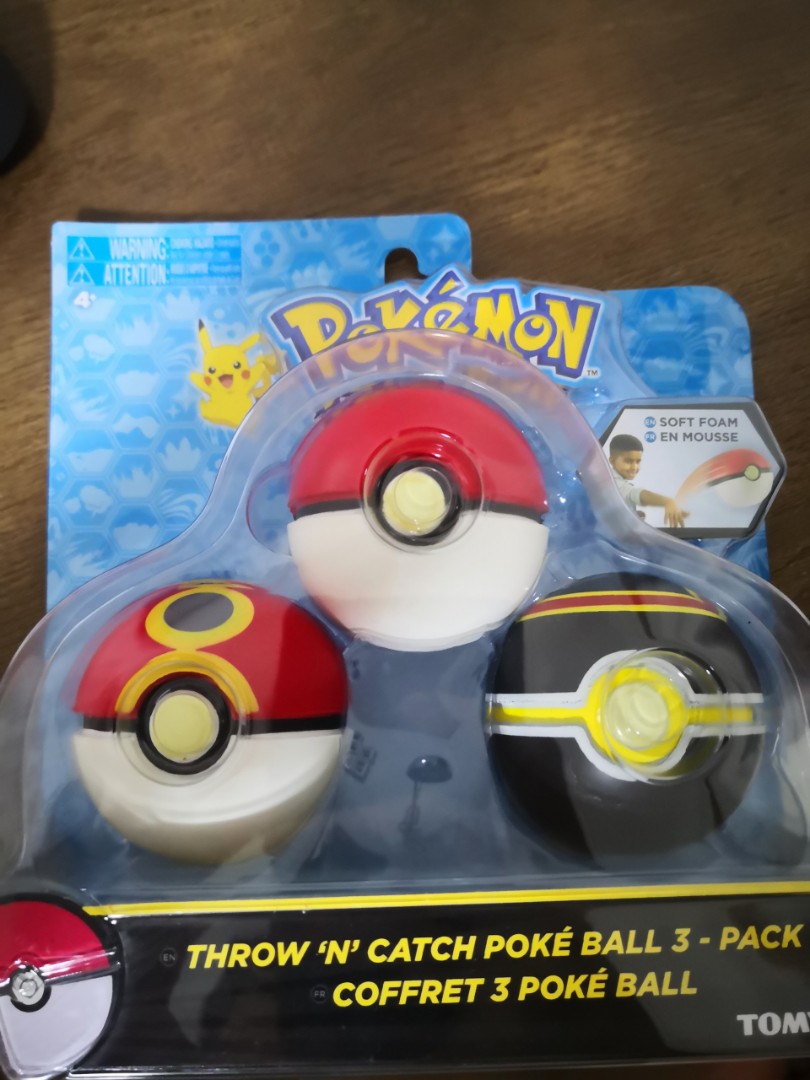 Pokemon Throw n catch poke ball, Hobbies & Toys, Toys & Games on Carousell