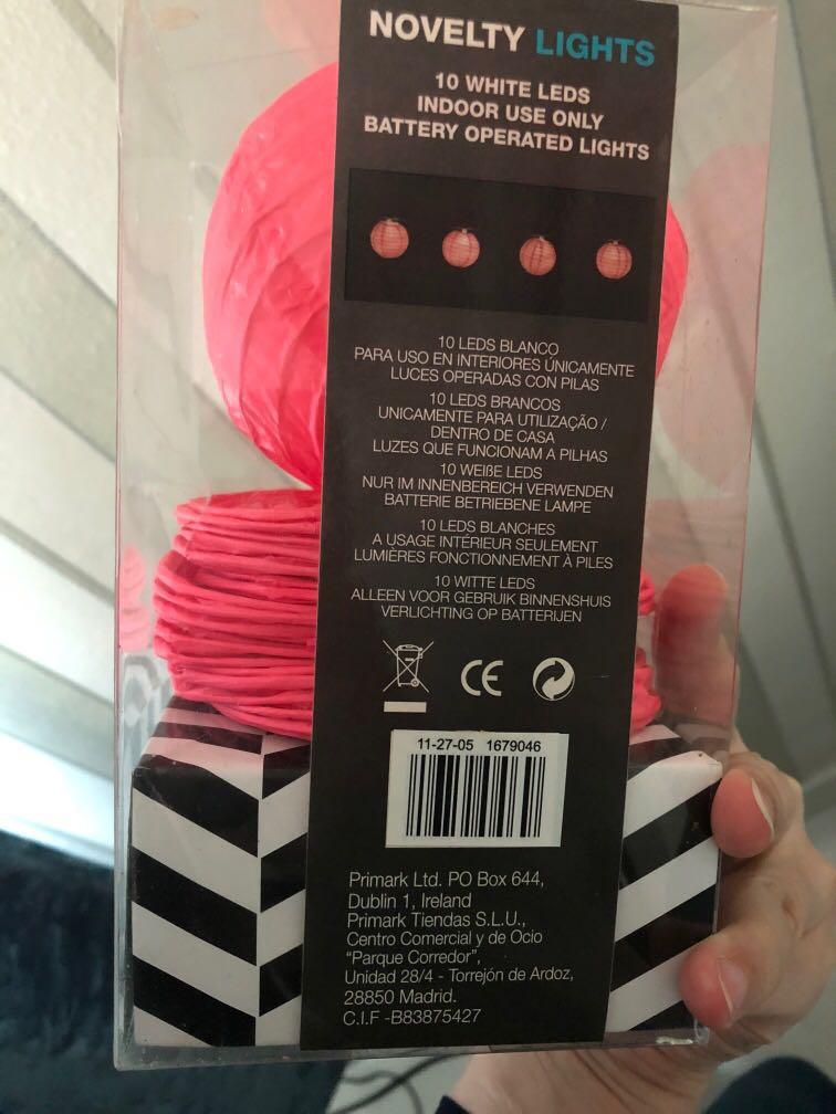 PRIMARK lantern lights, Furniture & Home Living, Lighting & Fans ...