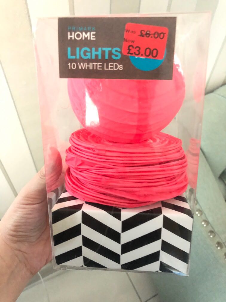 PRIMARK lantern lights, Furniture & Home Living, Lighting & Fans ...