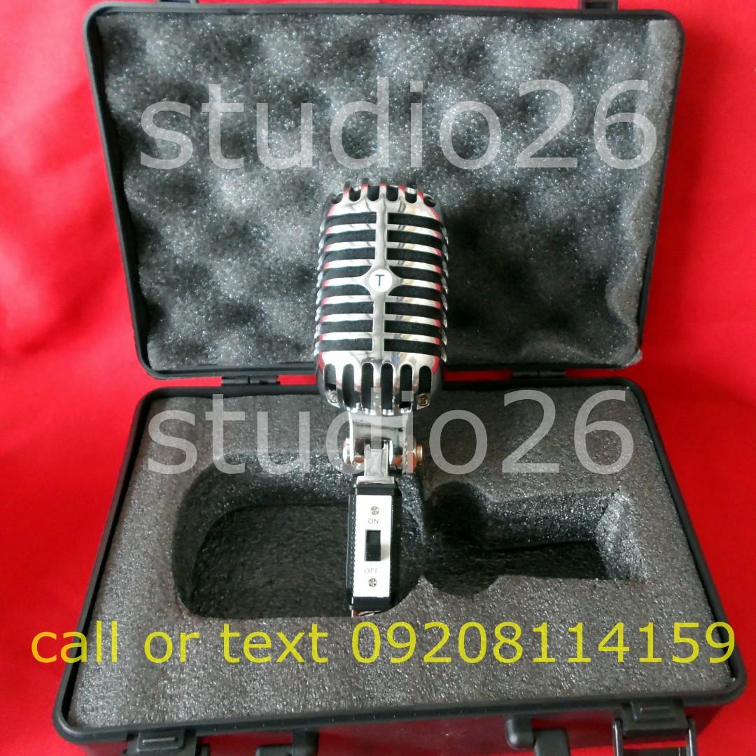 retro mic classic mic elvis microphone, Audio, Microphones on Carousell