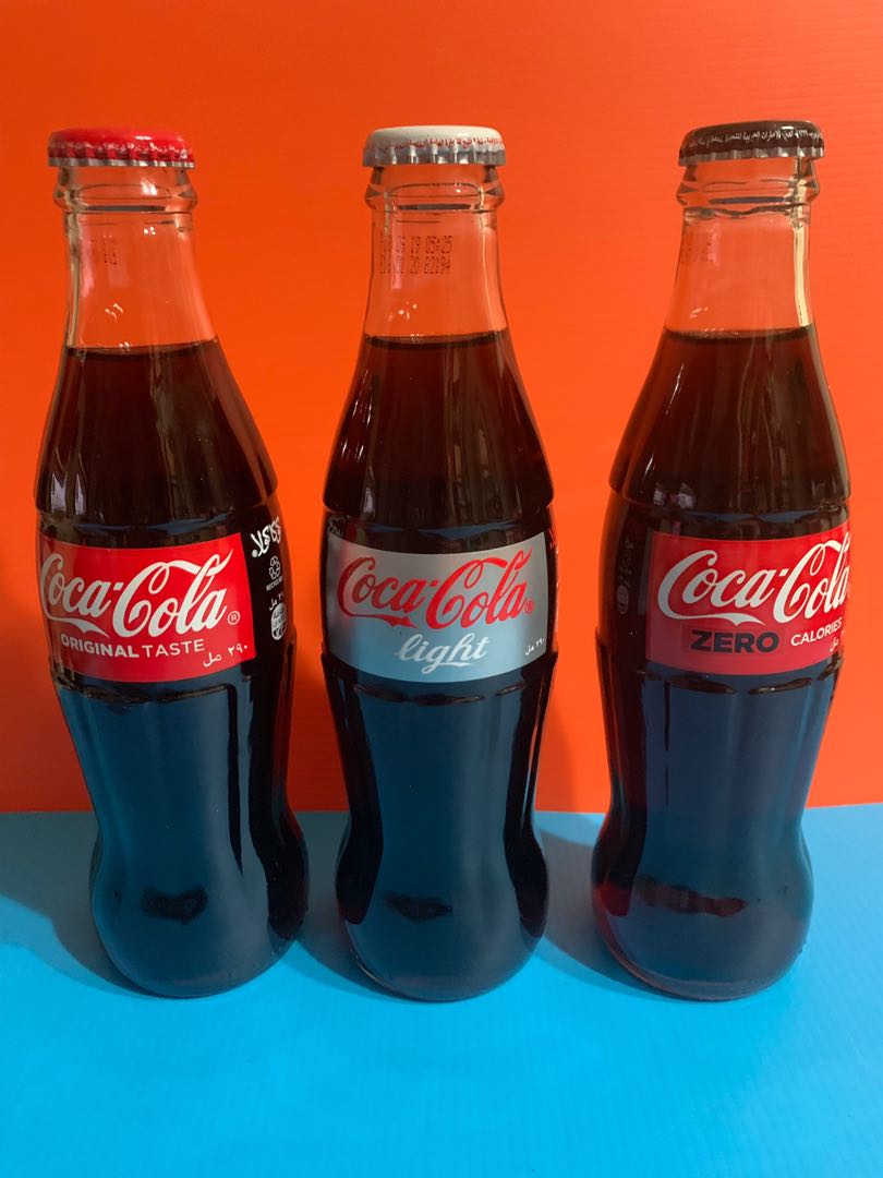 Set of 3 Coca Cola Glass Bottle from Dubai (UAE), Hobbies & Toys ...