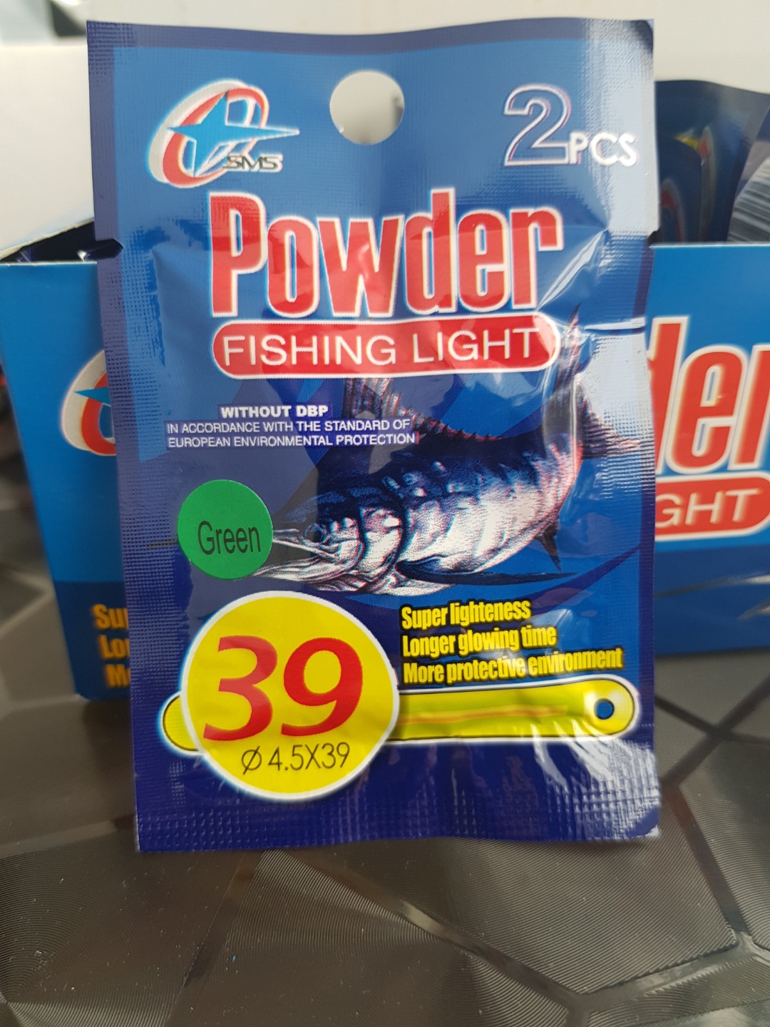 SMS Powder Fishing Lights 4.5 x 39mm BRAND (49 packs of 2 each) 98 ...