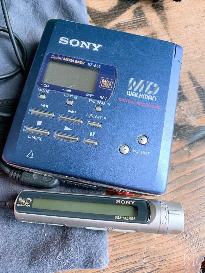 Sony MD Walkman MZ-R55, 音響器材, 可攜式音響設備 - Carousell