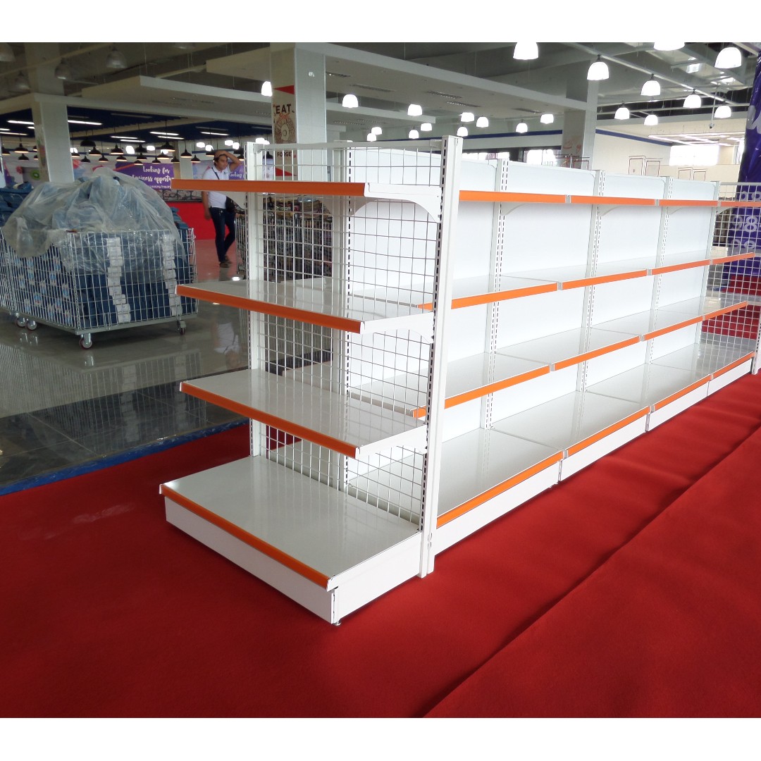 Steel Gondola Shelve Rack - Mesh and Pad Type, Furniture & Home Living ...