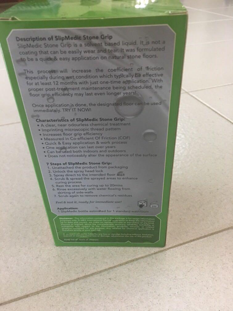 Stone Grip Anti-slip floor treatment, Everything Else on Carousell