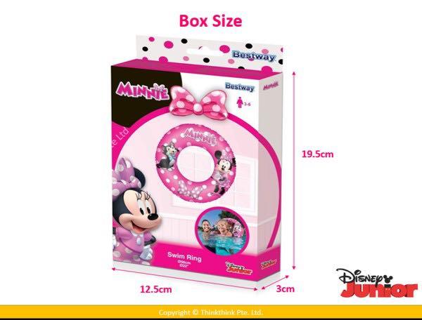 Disney Junior - Minnie Mouse & Figaro Kitten Inflatable Swim Ring (56cm ...