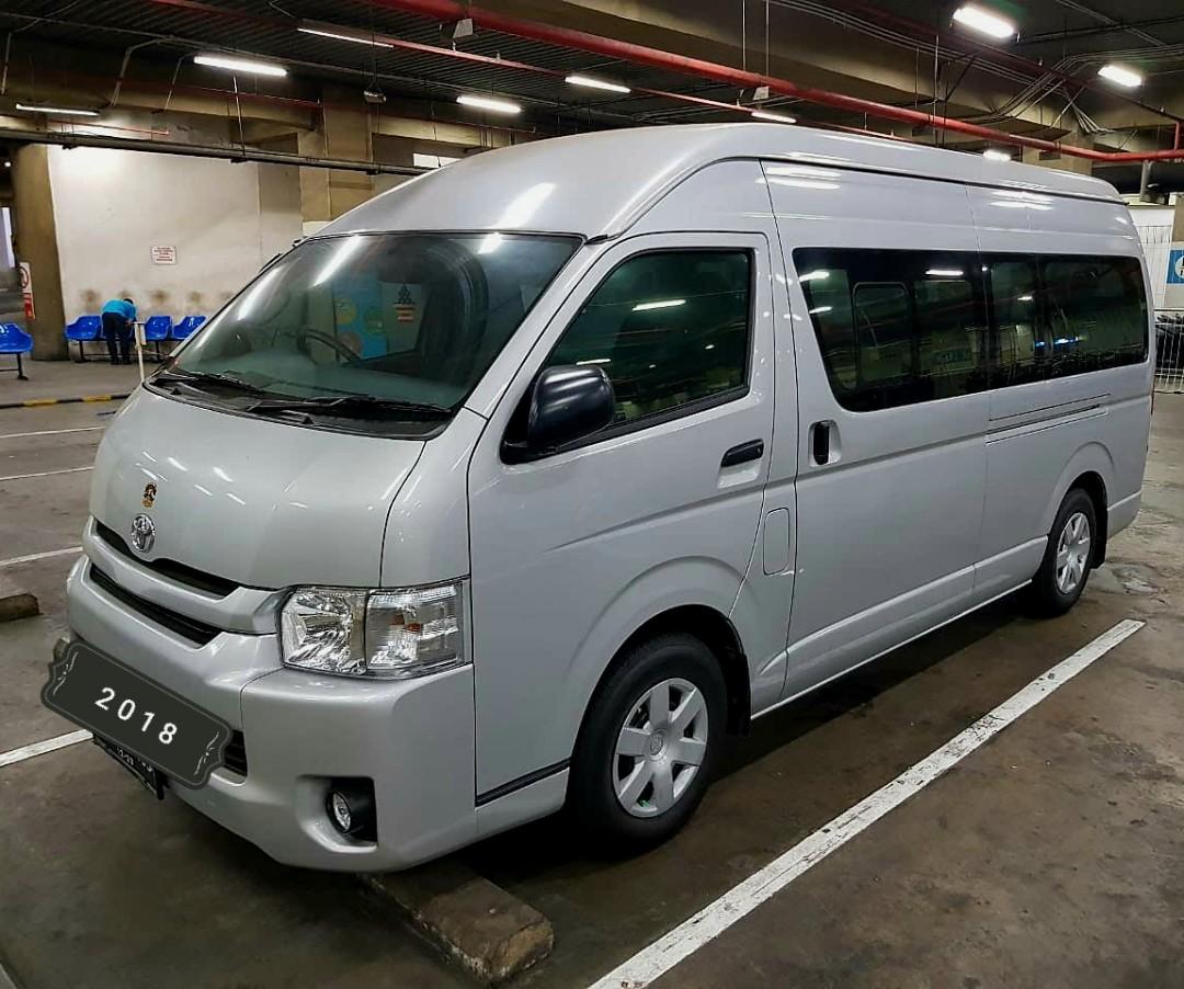 Toyota Hiace Commuter MT diesel 2018 angs 3.9 jt, Mobil & Motor, Mobil ...