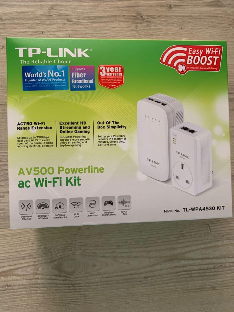 TP-Link AV500 Powerline AC Wi-Fi Kit, Computers & Tech, Parts ...