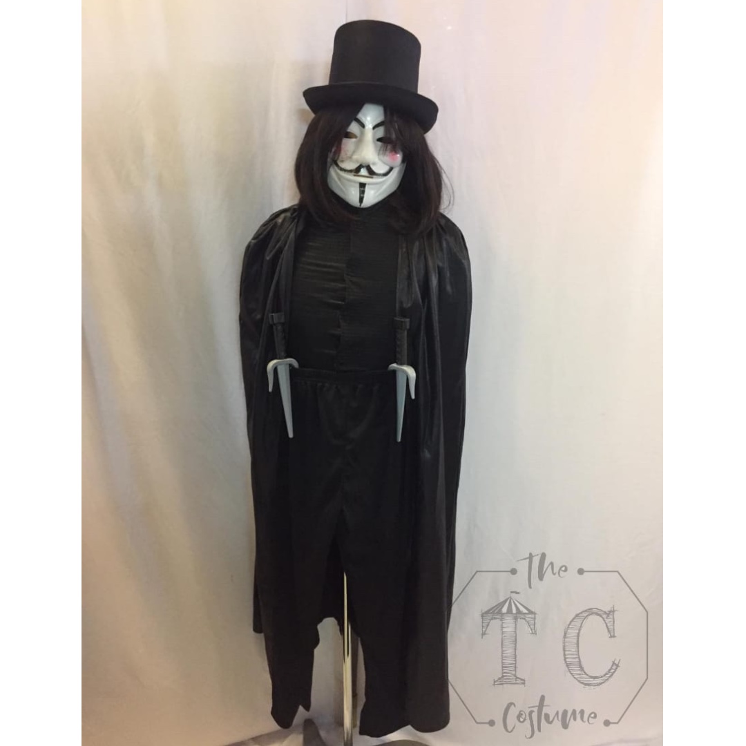 V For Vendetta Inspired Costume, Men's Fashion, Coats, Jackets and ...