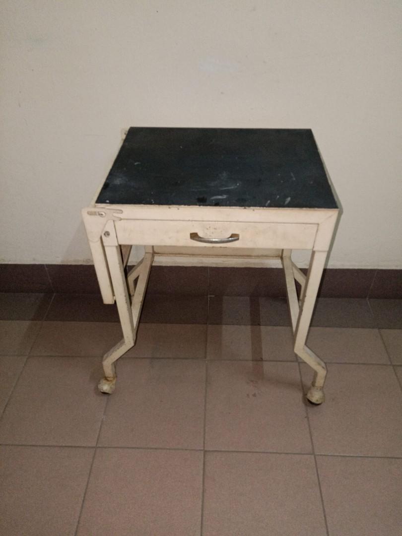 Vintage cream distressed typist typing table, Hobbies & Toys ...