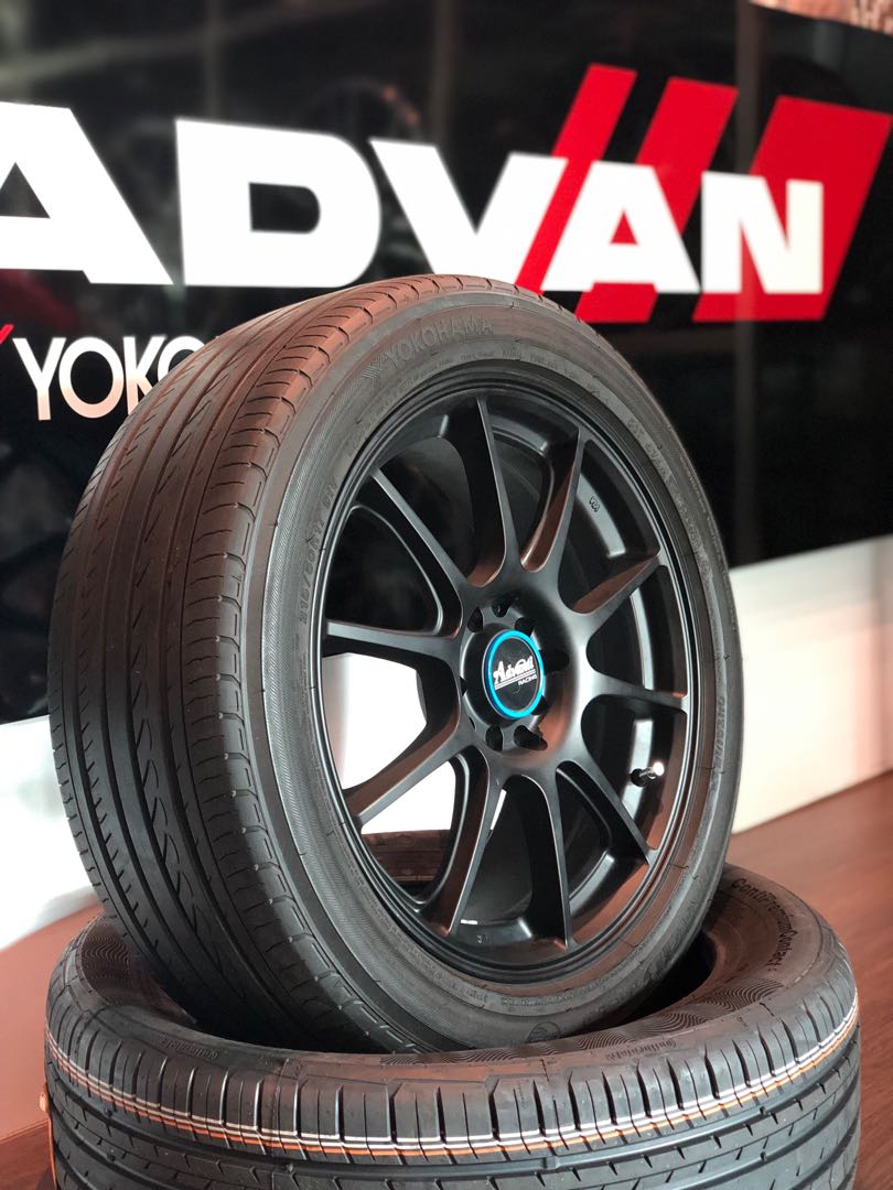 17" ADVANTI Rims with Yokohoma Advan DB tyres, Car Accessories, Tyres ...