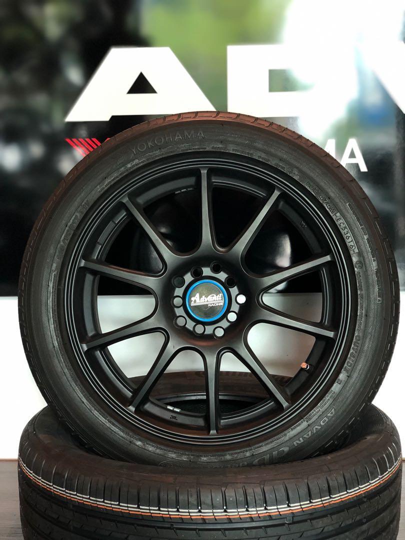17" ADVANTI Rims with Yokohoma Advan DB tyres, Car Accessories, Tyres ...
