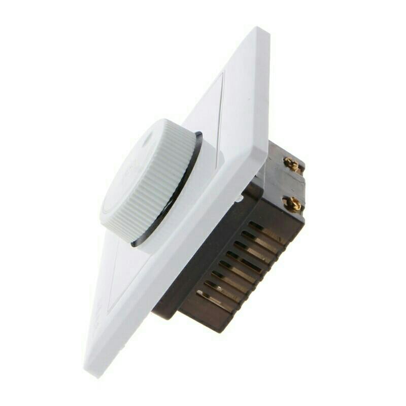 220V 200W Ceiling Fan Speed Control Switch Wall Button Dimmer Switch ...