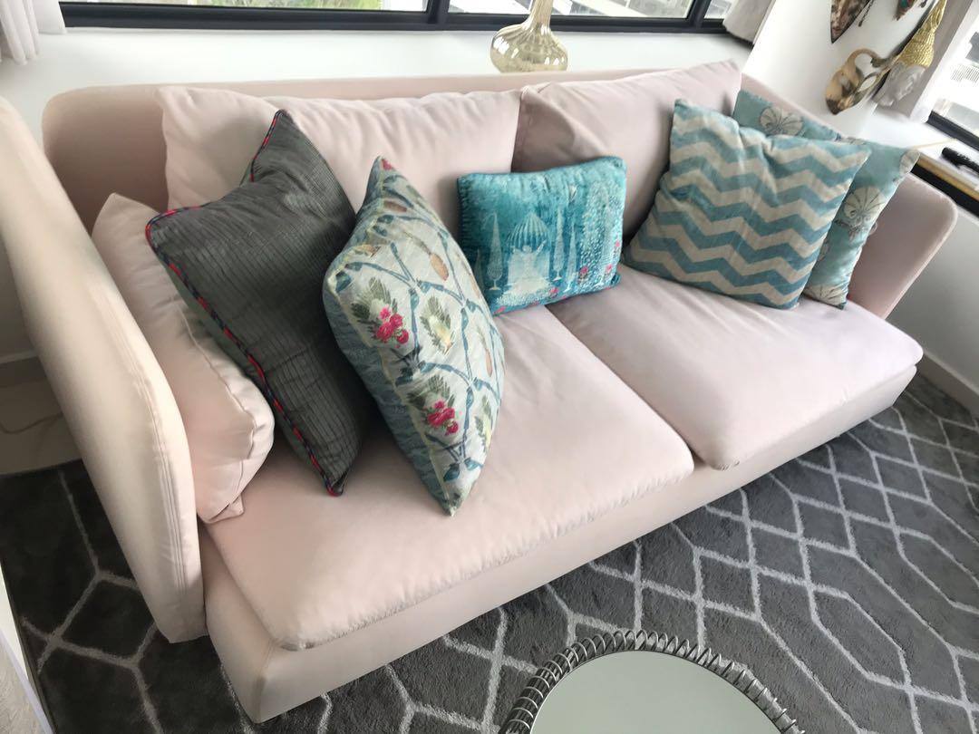 Light Pink Sofa | Baci Living Room