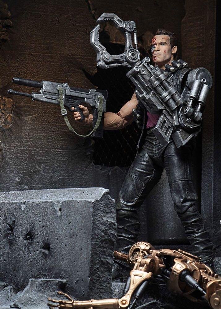 * Complete Set of 3 , Terminator 2 Kenner Tribute series * T-1000 ...