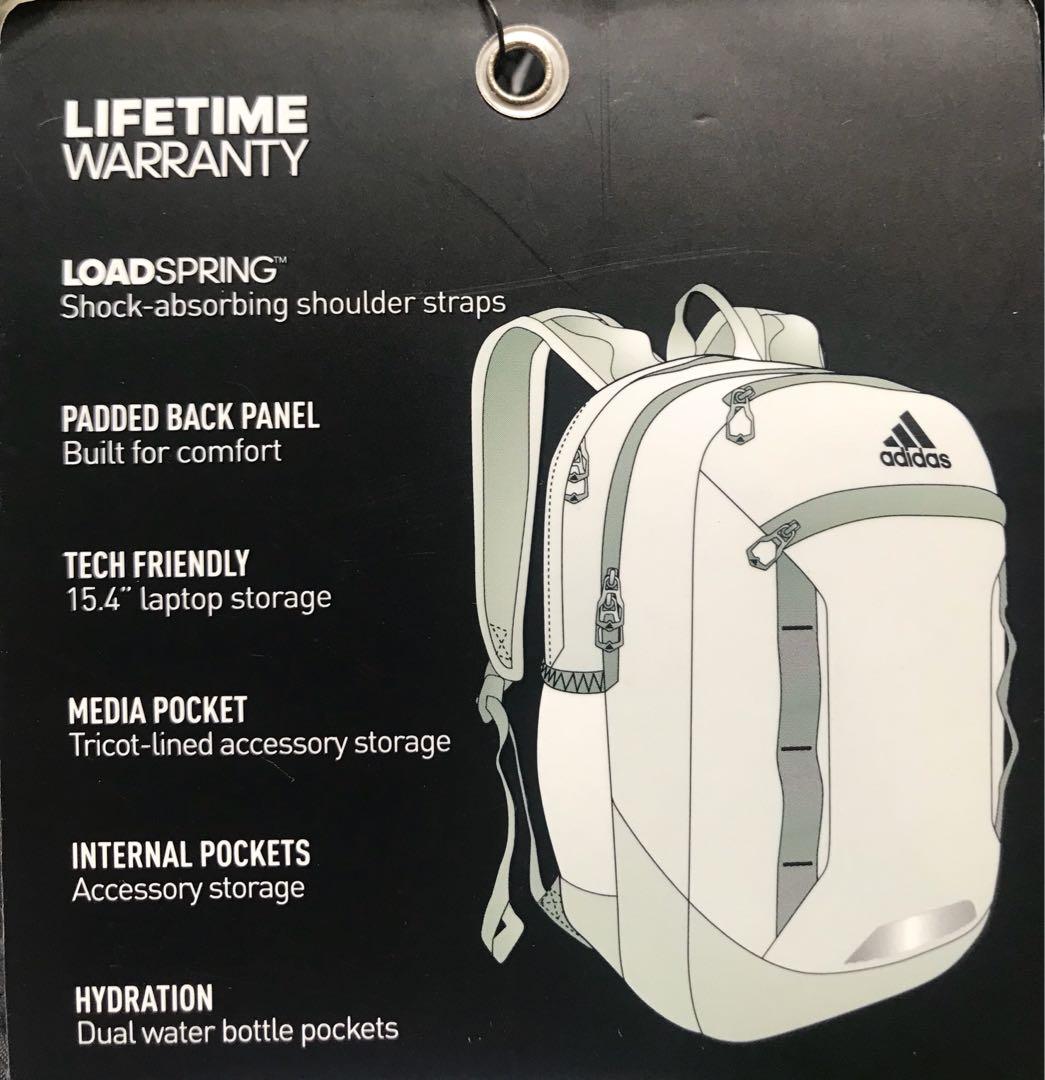 Adidas Excel IV Backpack (Black/White), Men's Fashion, Bags, Backpacks ...