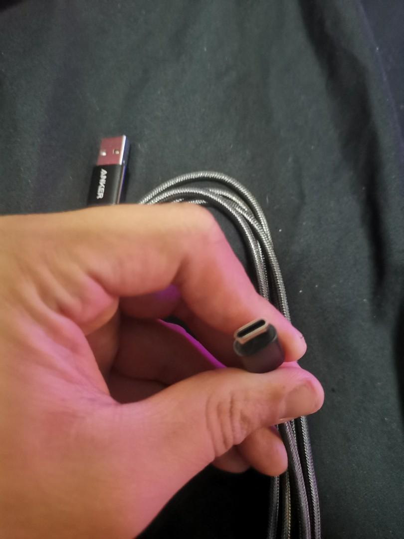 Anker type c cable 2m long, Mobile Phones & Gadgets, Mobile & Gadget ...