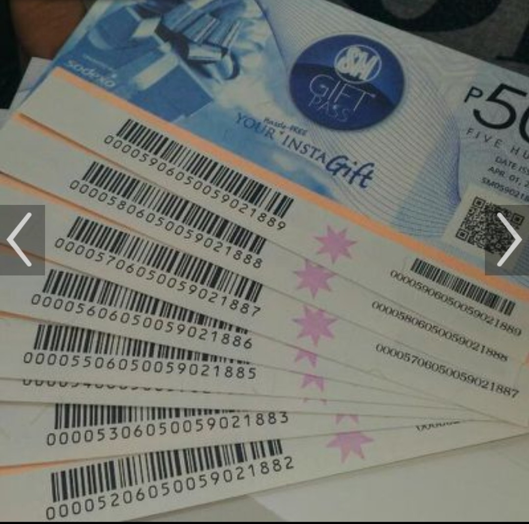 BUY AND SELL OF SODEXO AND SM GC, Tickets & Vouchers, Store Credits on ...