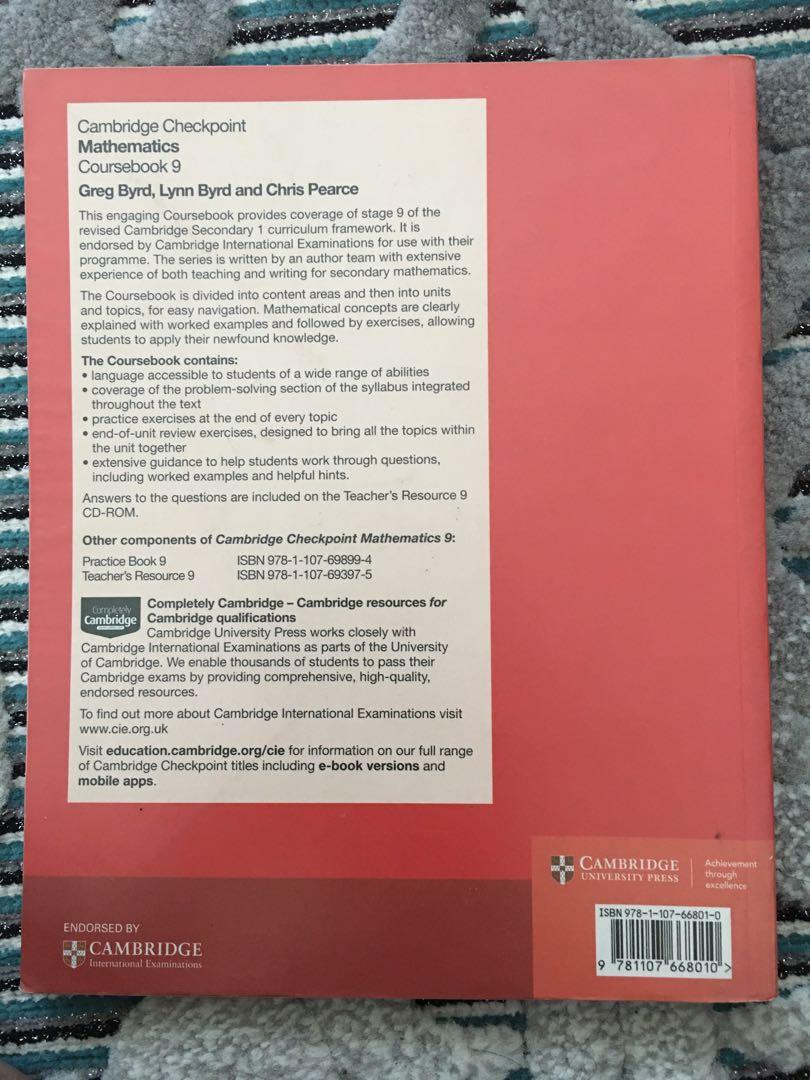 Cambridge Checkpoint Mathematics Coursebook, Hobbies & Toys, Books ...
