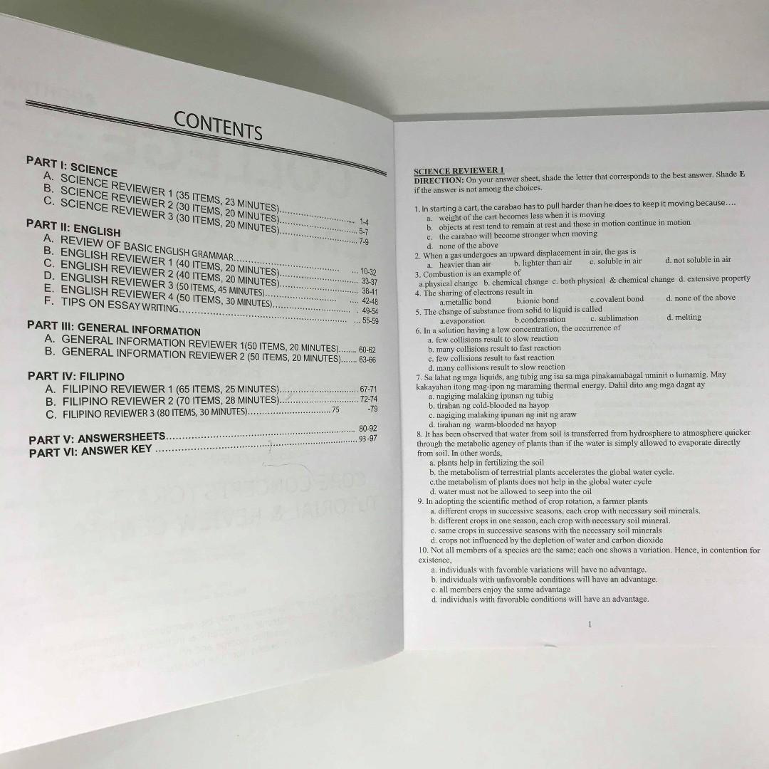 College Entrance Exam Reviewers (UPCAT, ACET, DLSUCET), Books, Books on ... College Entrance Exam Reviewers (UPCAT, ACET, DLSUCET), Books, Books on ...