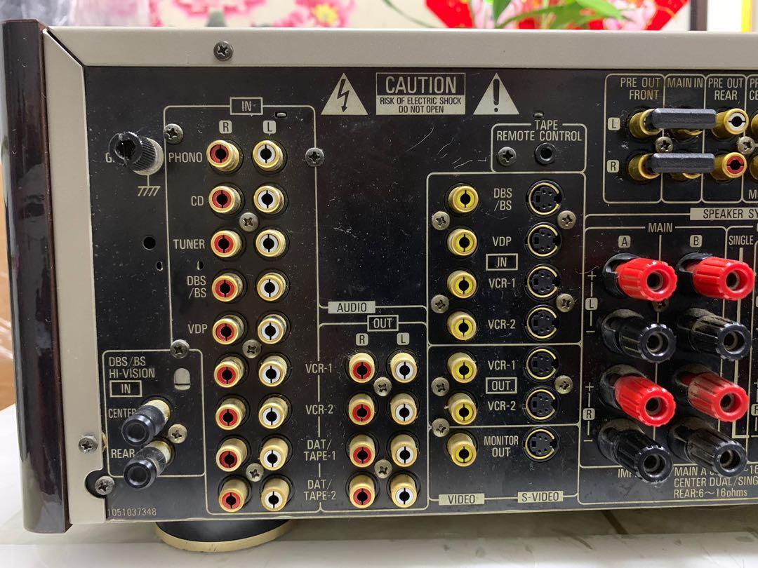 DENON AVC-3530G 天龍旗艦式純擴音機 (金色夾木) 日本原廠製造 220V電壓, 音響器材, 可攜式音響設備 - Carousell