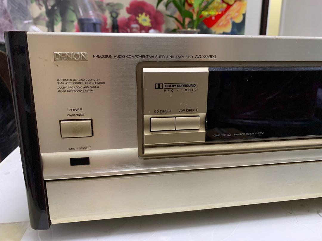 DENON AVC-3530G 天龍旗艦式純擴音機 (金色夾木) 日本原廠製造 220V電壓, 音響器材, 可攜式音響設備 - Carousell