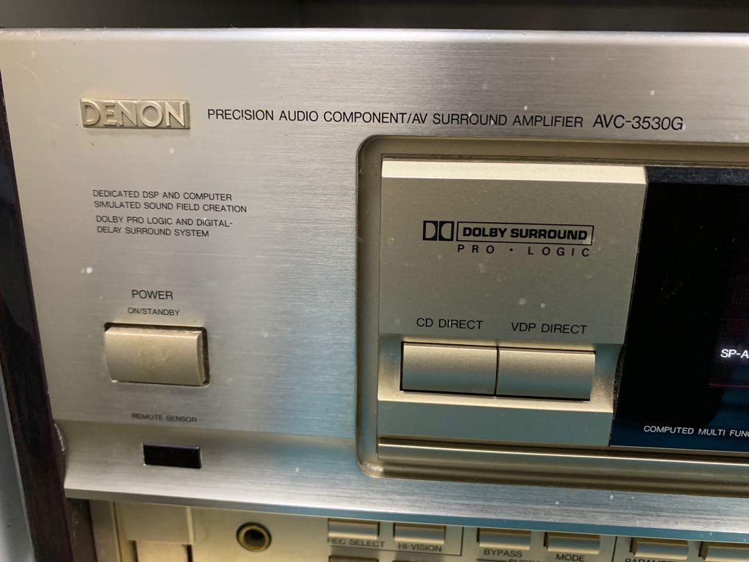 DENON AVC-3530G 天龍旗艦式純擴音機 (金色夾木) 日本原廠製造 220V電壓, 音響器材, 可攜式音響設備 - Carousell