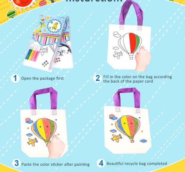DIY Colouring Bag, Hobbies & Toys, Books & Magazines, Children's Books ...