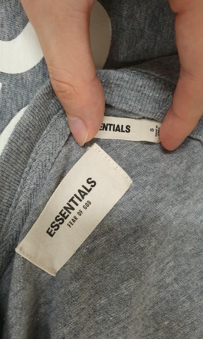 Essentials FOG tee grey, Men's Fashion, Tops & Sets, Tshirts & Polo ...