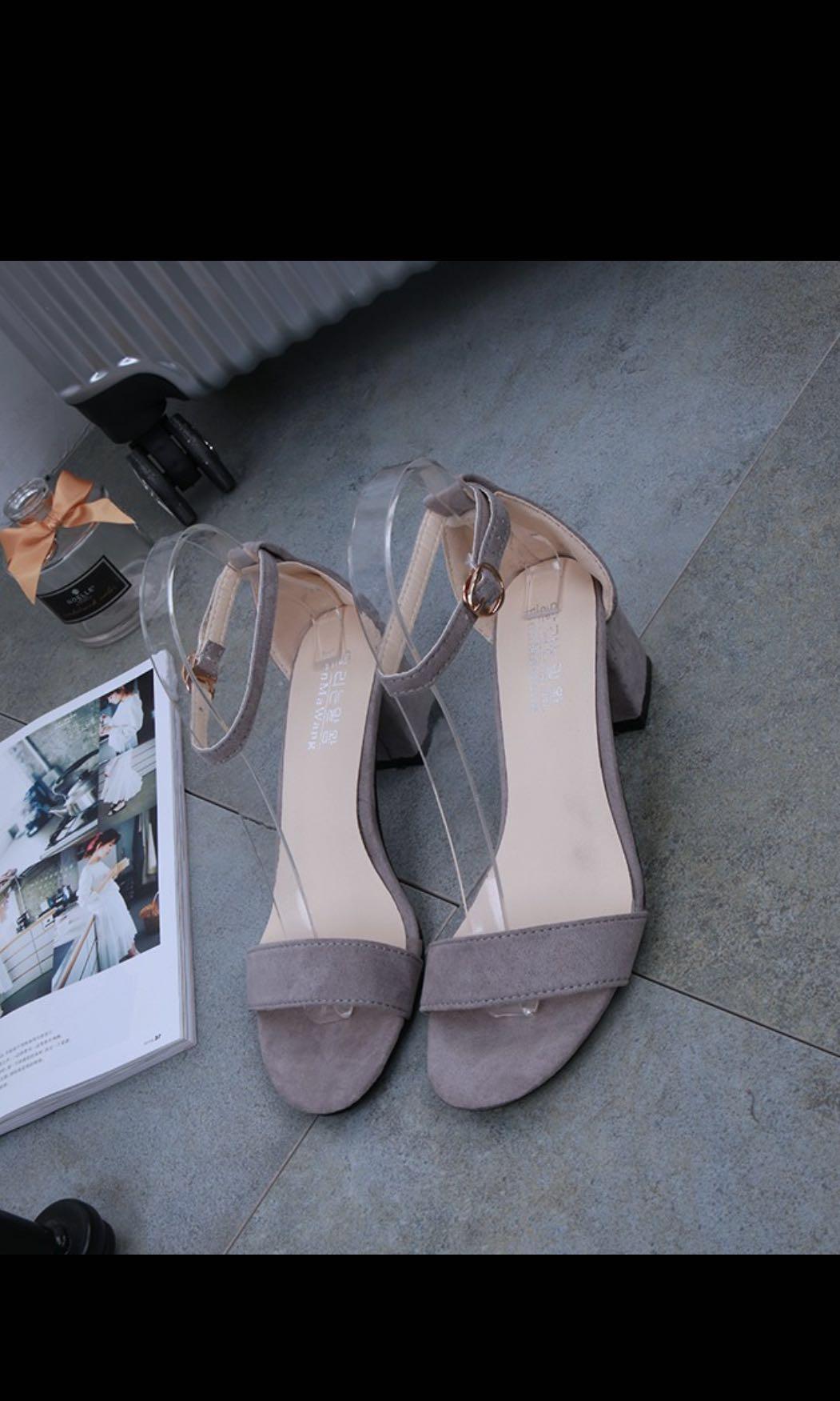 Gray Heels, Women's Fashion, Footwear, Heels on Carousell