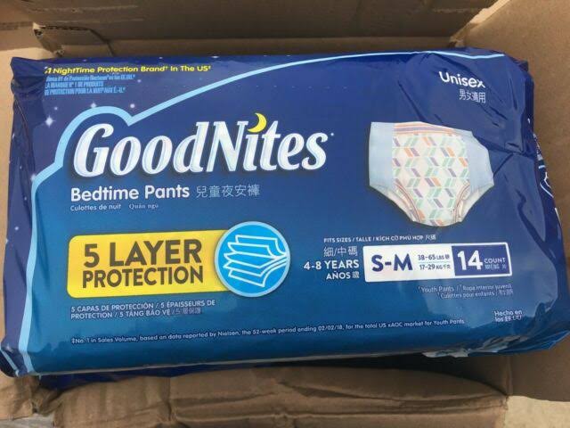 Huggies Goodnites Pull Up Pants S-M, Babies & Kids, Bathing & Changing ...